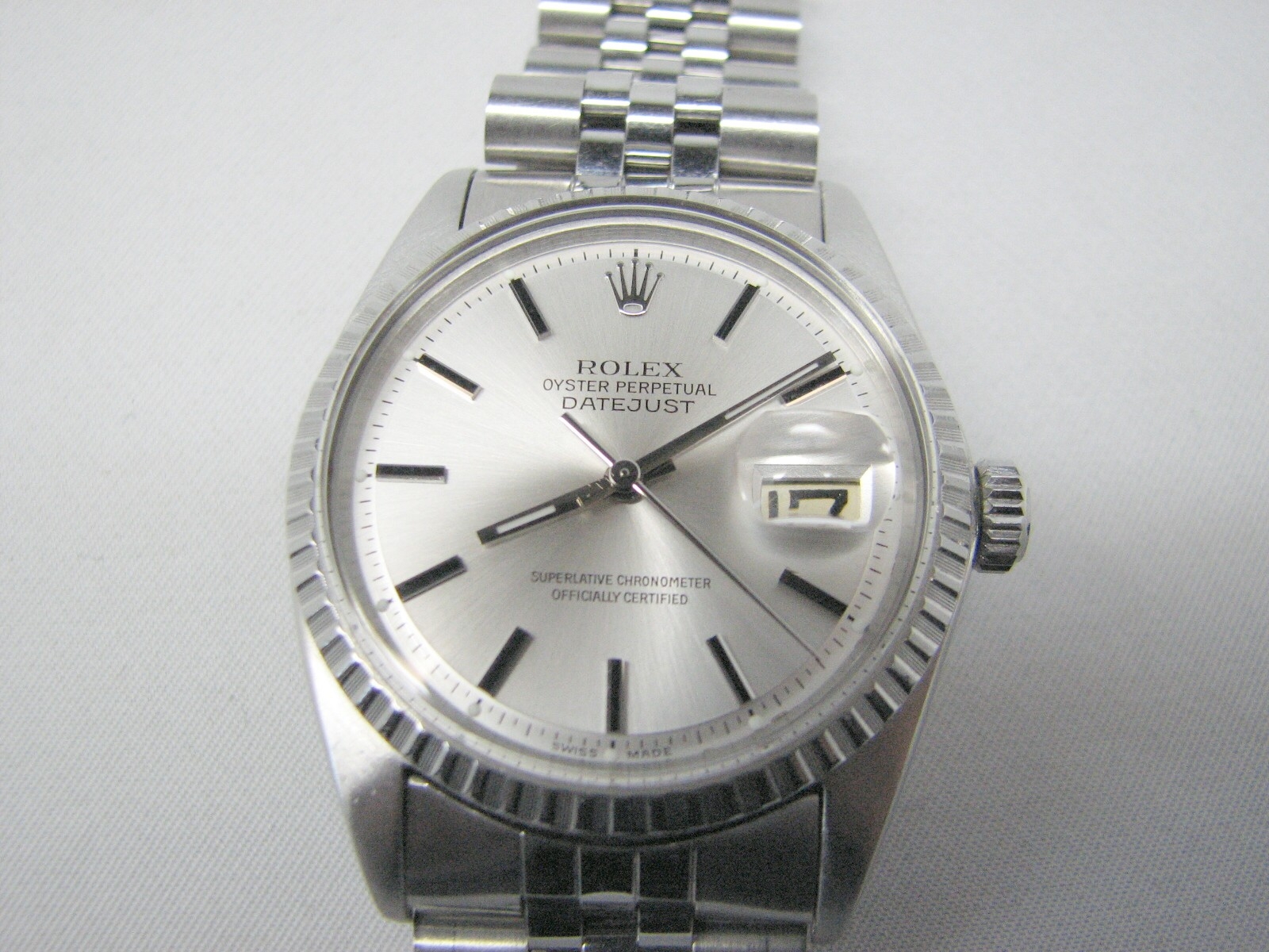トケマー:ロレックス デイトジャスト 1603 SS 日本ロレックス サービス保証書付き！